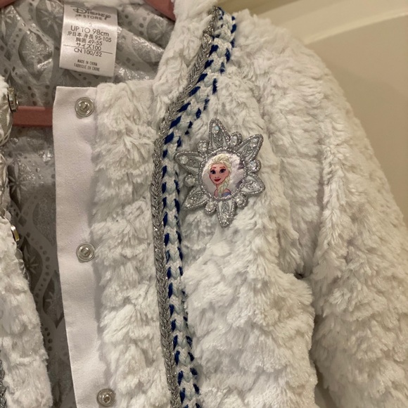 Disney | Jackets & Coats | Toddler Girl Unique Frozen Elsa Jacket 3t ...